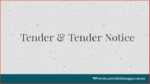 TENDER NOTICE | HOW TO DRAFTING TENDER NOTICE